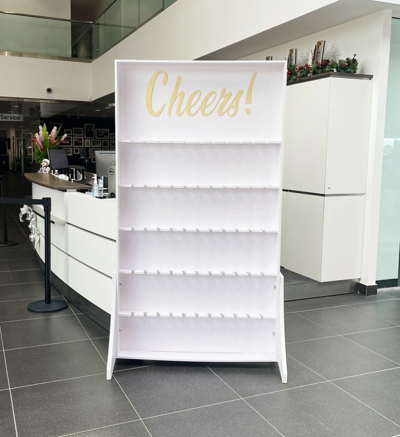 Champagne Wine Wall Rental | Balloon Decor Service